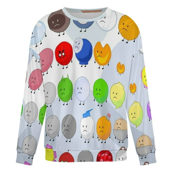 BFDI Battle For Dream Island Unisex Pullover Hoodie Fashion Round Neck ...