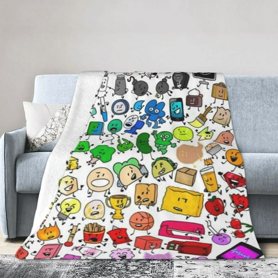 BFDI-Battle for Dream Throw Blanket Warm Soft Flannel Flannel Blankets ...