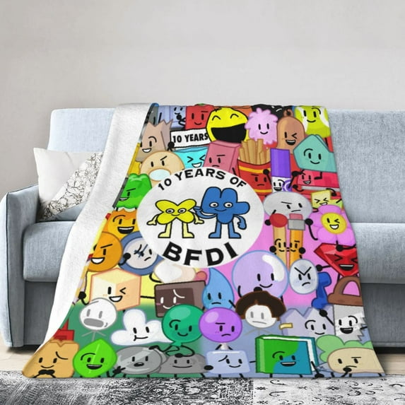 BFDI-Battle for Dream Throw Blanket Warm Soft Flannel Flannel Blankets ...
