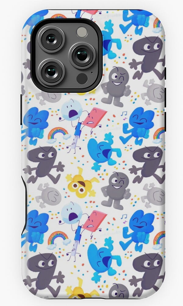 BFDI Cartoon Pattern Phone Case Compatible with iPhone 11 to 16 Pro Max ...