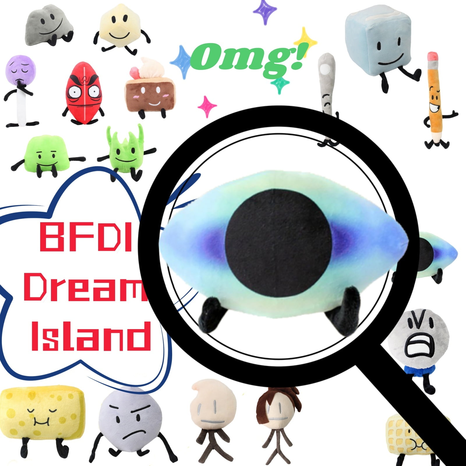 BFDI Dream Island Plushies Toy, Christmas Halloween Anime Plush Stuffed ...