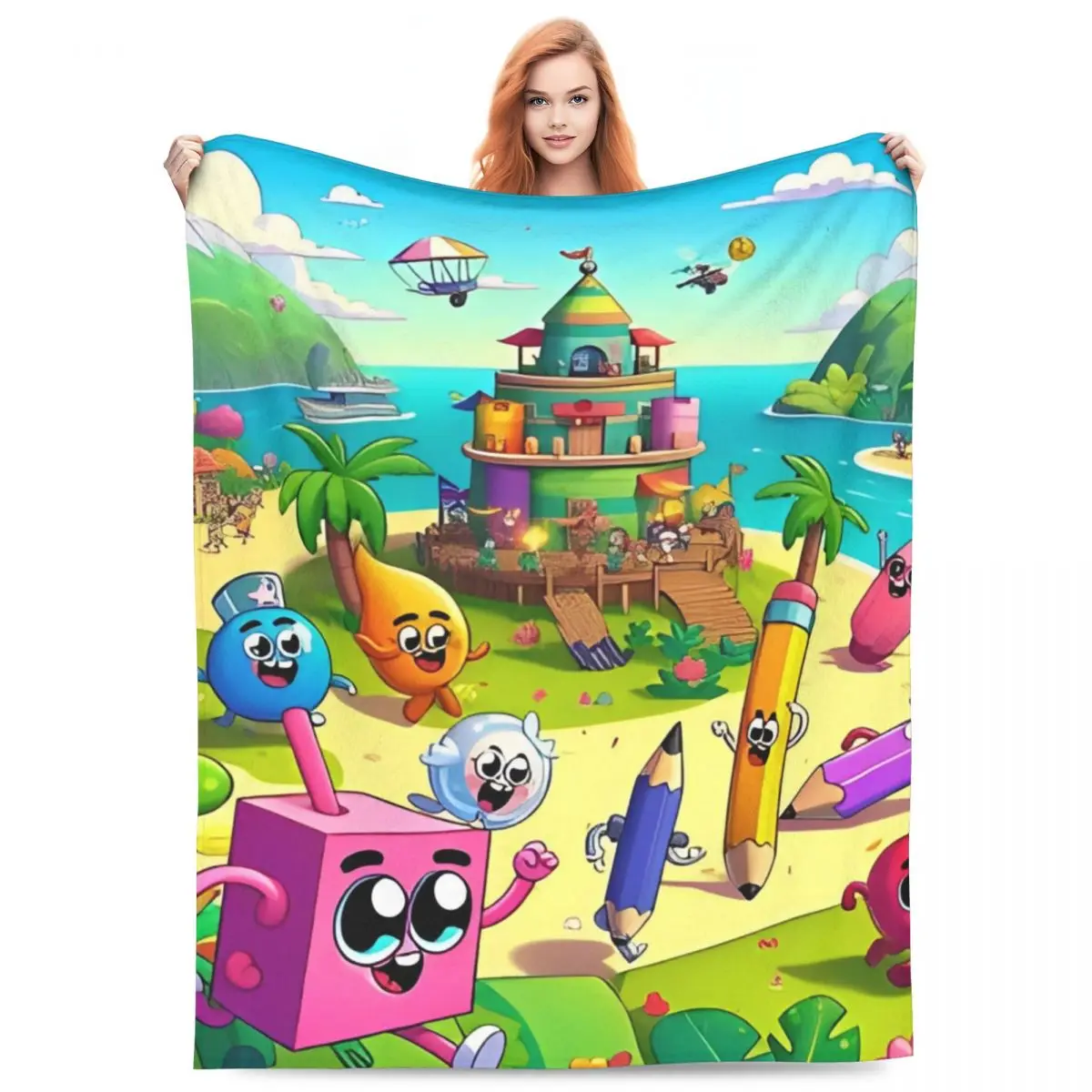 BFDI Inanimate Insanity All Characters Cartoon Blanket Battle for Dream ...