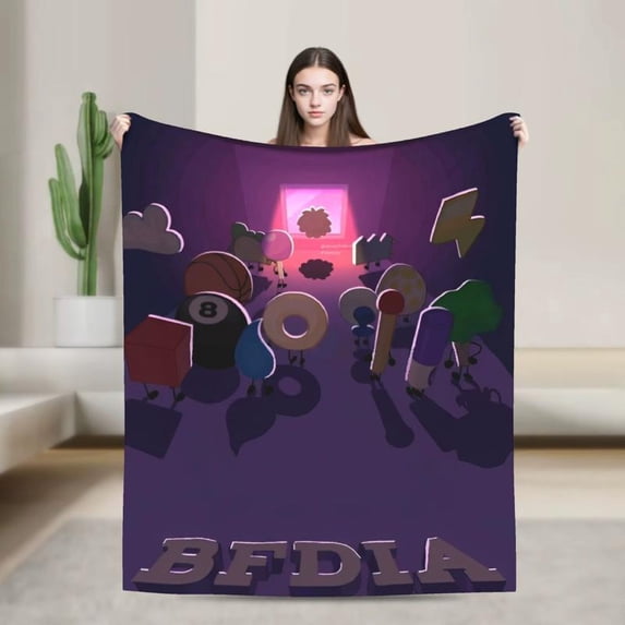 BFDI Inanimate Insanity All Characters Super Soft Flannel Blanket ...