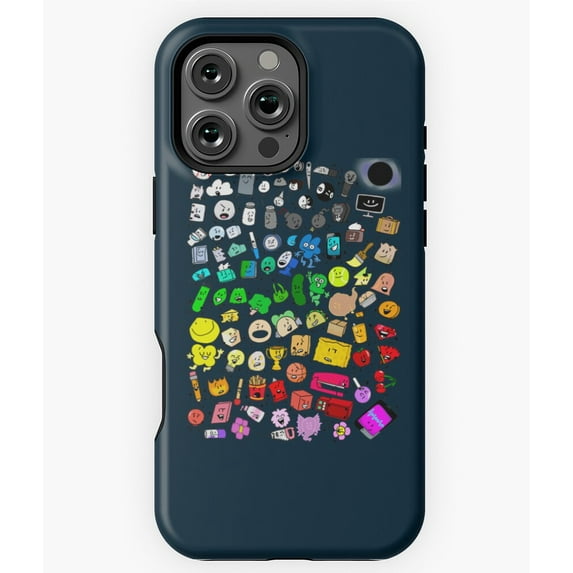 BFDI Inanimate Insanity Transparent Classic Phone Case for iPhone 16 15 ...