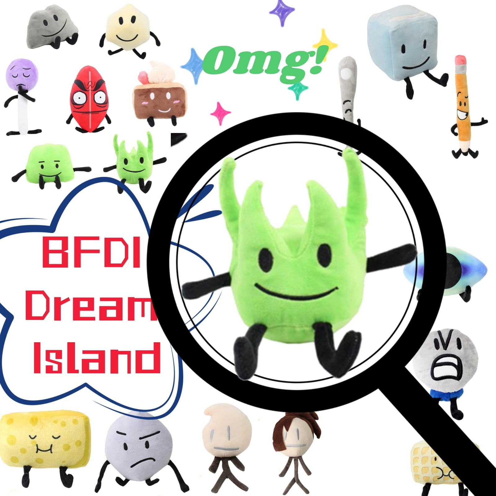 BFDI Marker Plush Dolls, Soft Cute Stuffed Toys, Decoration Suitable ...