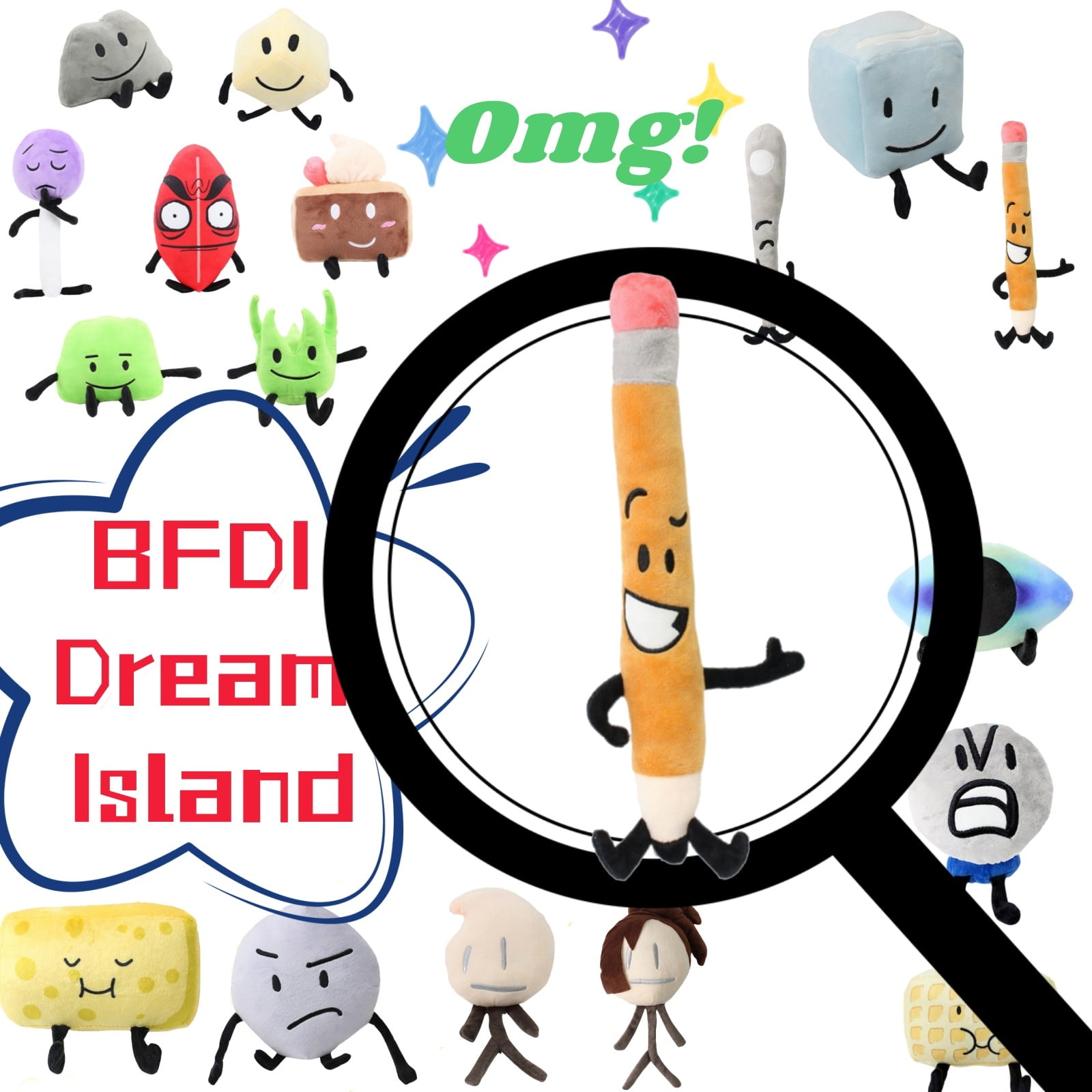 BFDI Plush Toys Christmas Special: Soft & Huggable Battle for Dream ...