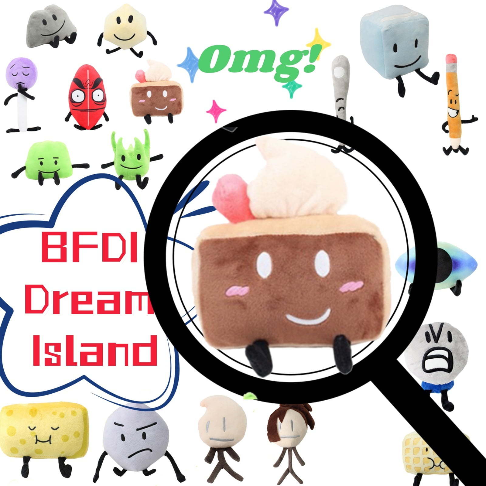 BFDI Plush Toys Christmas Special: Soft & Huggable Battle for Dream ...