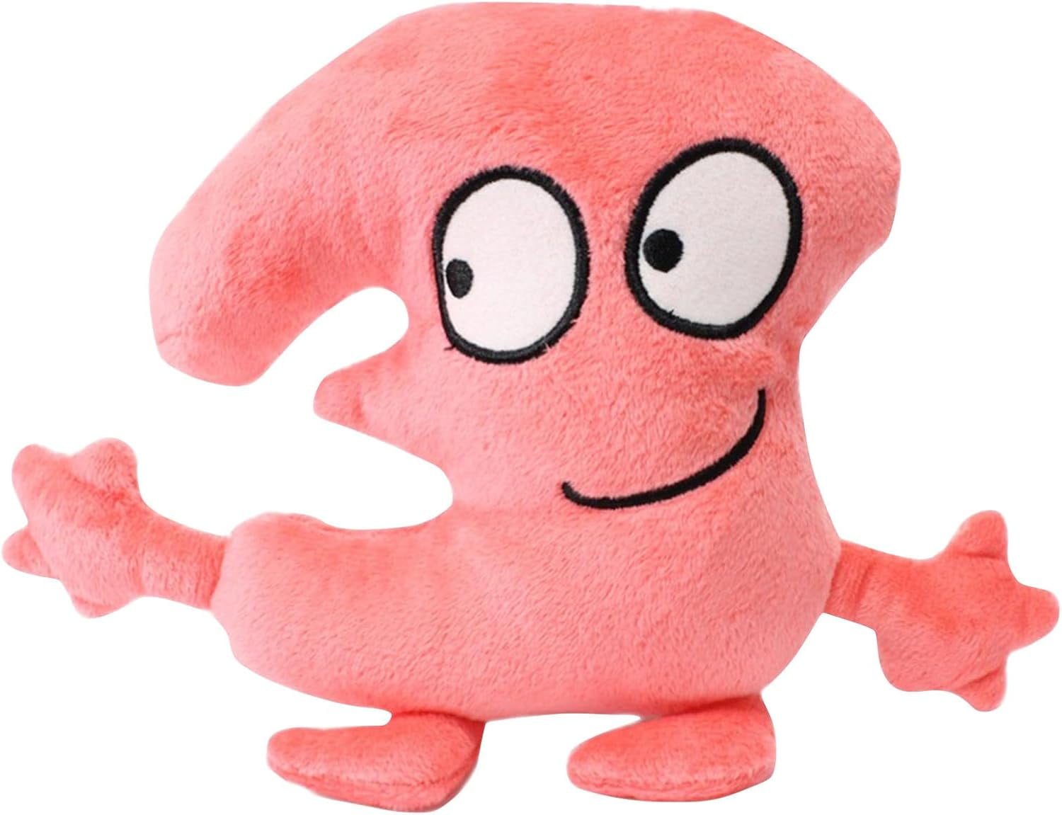 BFDI Plushies, 7.1" BFDI The Number 3 Plush, Battle for Dream Island ...