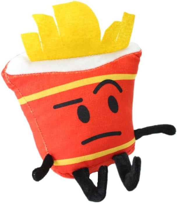 BFDI Plushies 7.8" Fries Soft Toy, Battle for Dream Island Plush Toys ...
