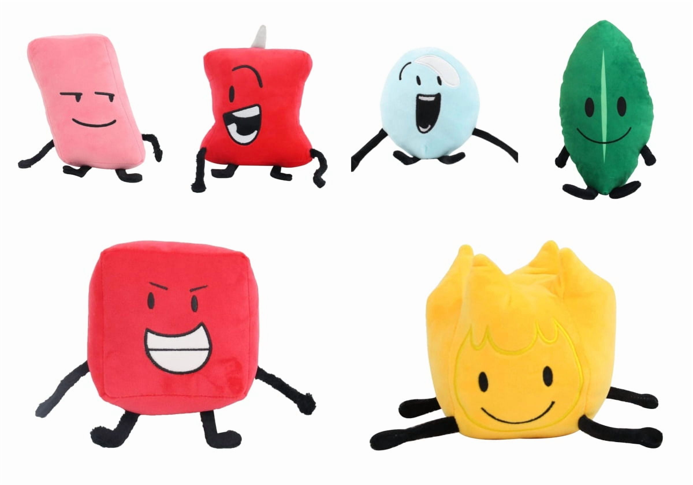 BFDI Plushies, 7" Eraser Battle for Dream Island Plush Toys, Soft ...