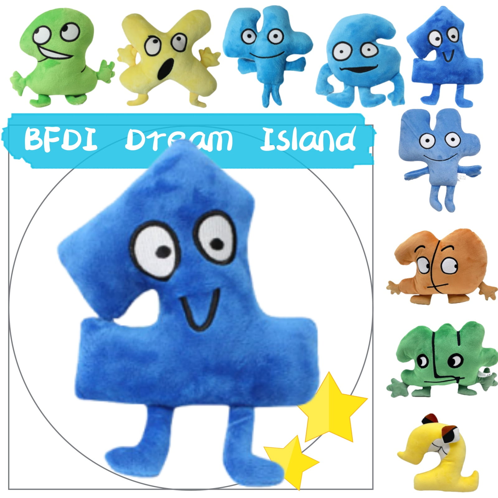 BFDI Plushies, BFDI Plush, BFDI Dream Island Plushies Toy Anime Plush ...