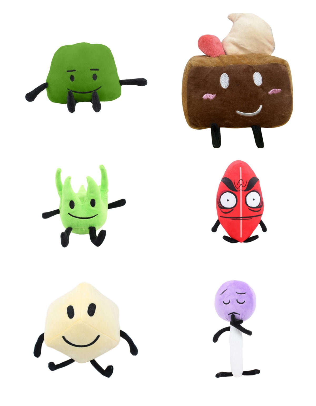 BFDI Plushies Grassy Battle for Dream Island Plush Toys Pillows ...