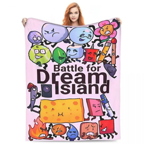BFDI Poster Redraw Wool Blankets Battle for Dream Island Vintage Throw ...