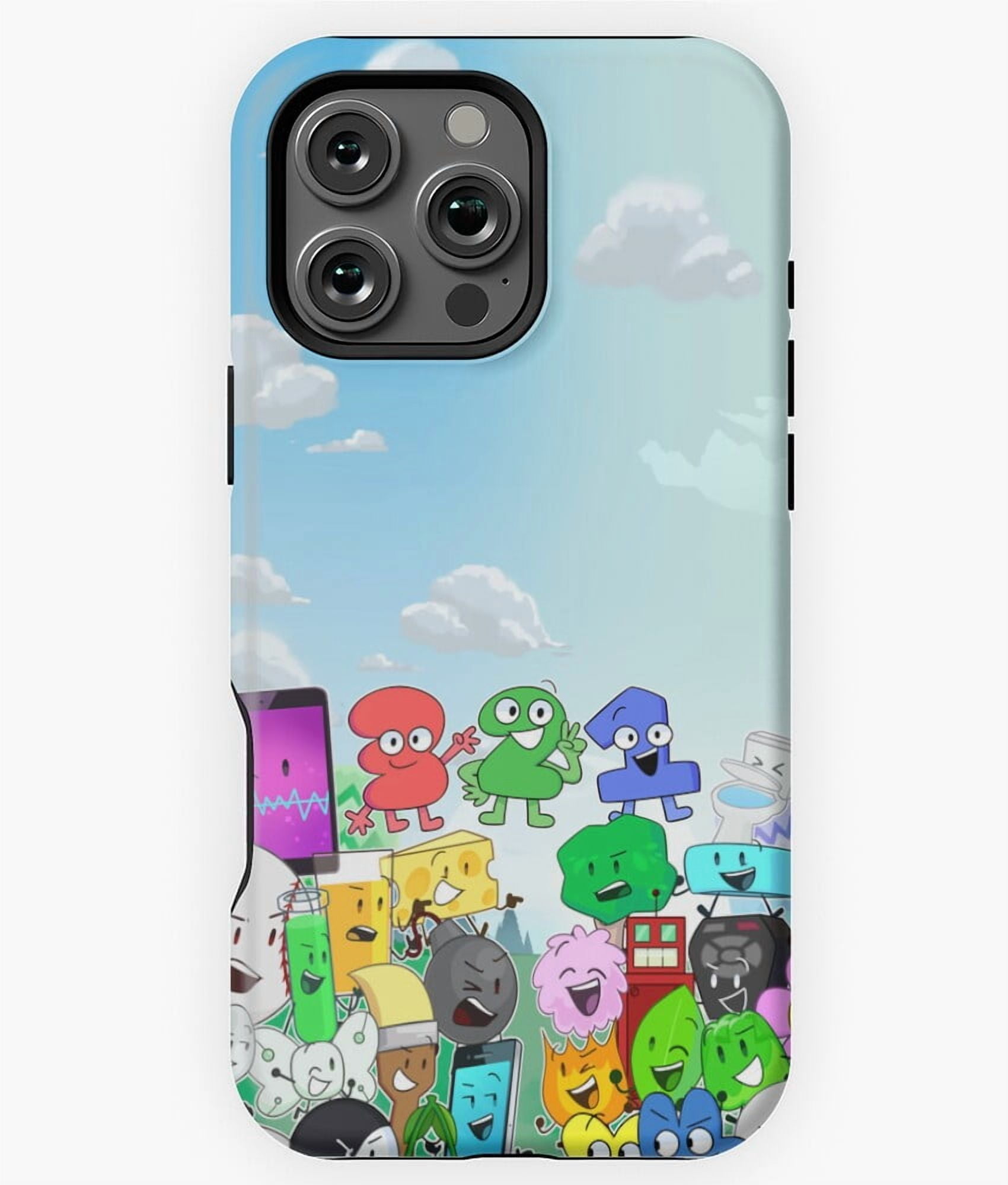 BFDI x Inanimate Insanity Crossover Phone Case for iPhone 16 15 14 13 ...