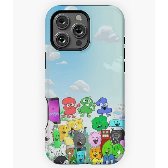 BFDI x Inanimate Insanity Crossover Phone Case for iPhone 16 15 14 13 ...