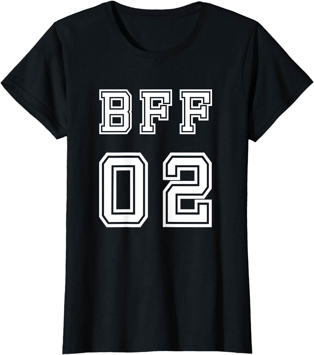 BFF 02 T-Shirt for Bestie Sisters Shirt Girls Friendship Tee - Walmart.com