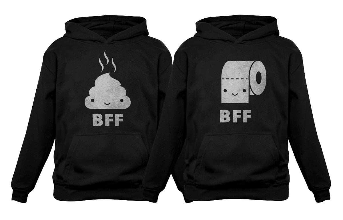 BFF - Funny Best Friends Matching Set Poop & Toilet Paper Matching ...