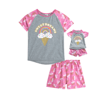 Girl & Doll Matching Outfit Clothes Pajama Nightgown Set for Girl ...