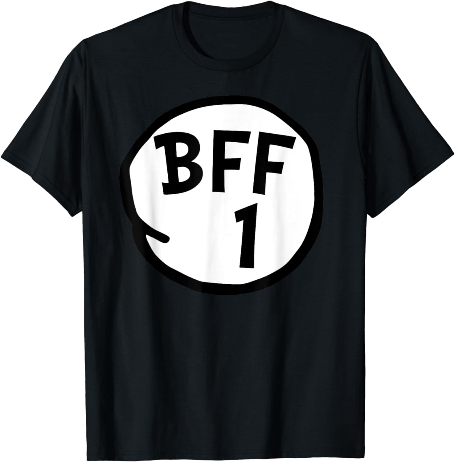BFF One funny matching best friends BFF 1 T-Shirt - Walmart.com