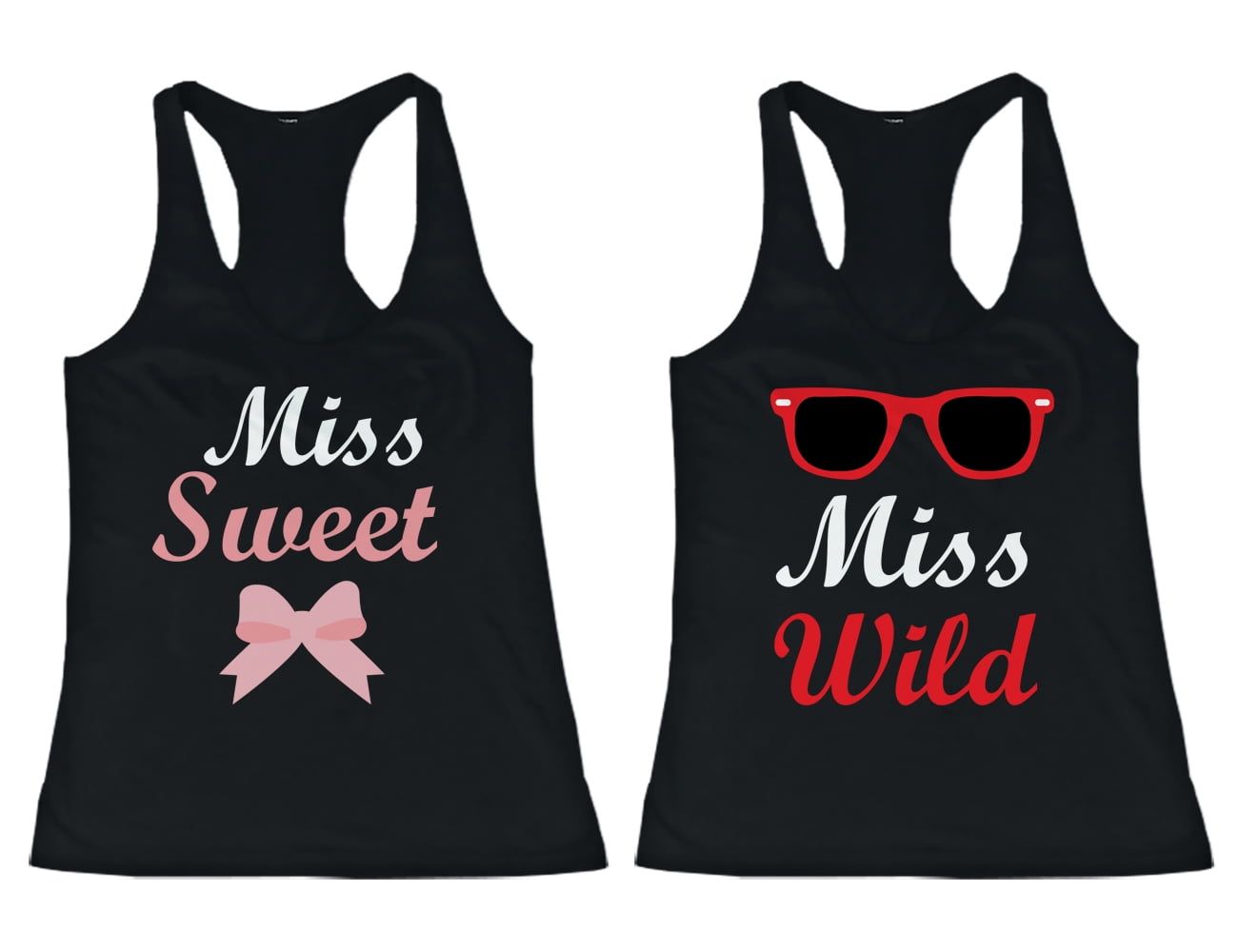 BFF Tank Tops Miss Wild and Miss Sweet Matching Shirts for Best Friends ...