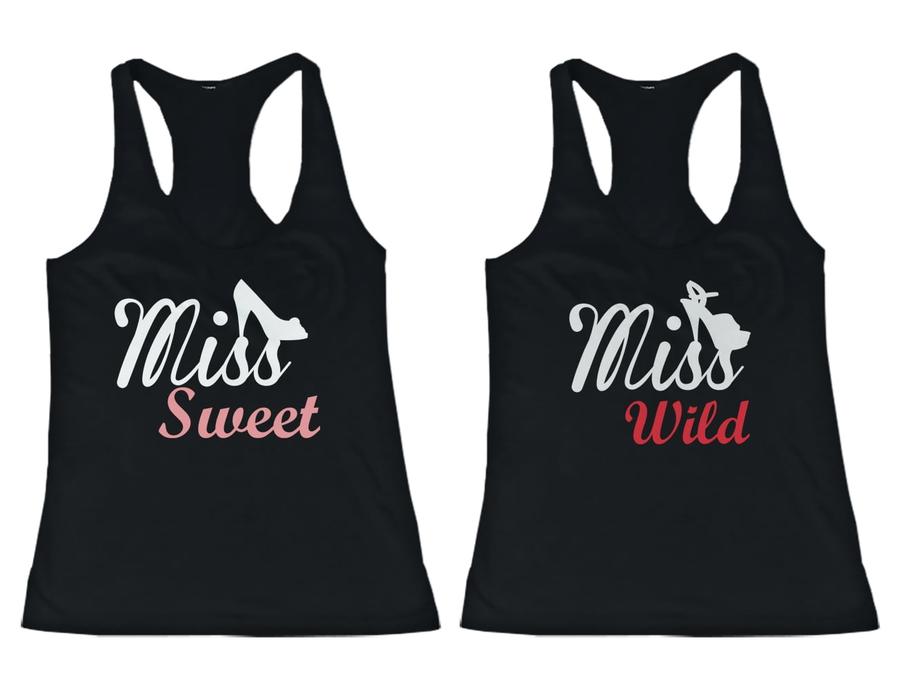 BFF Tank Tops Miss Wild and Miss Sweet with Shoes Matching Shirts for ...