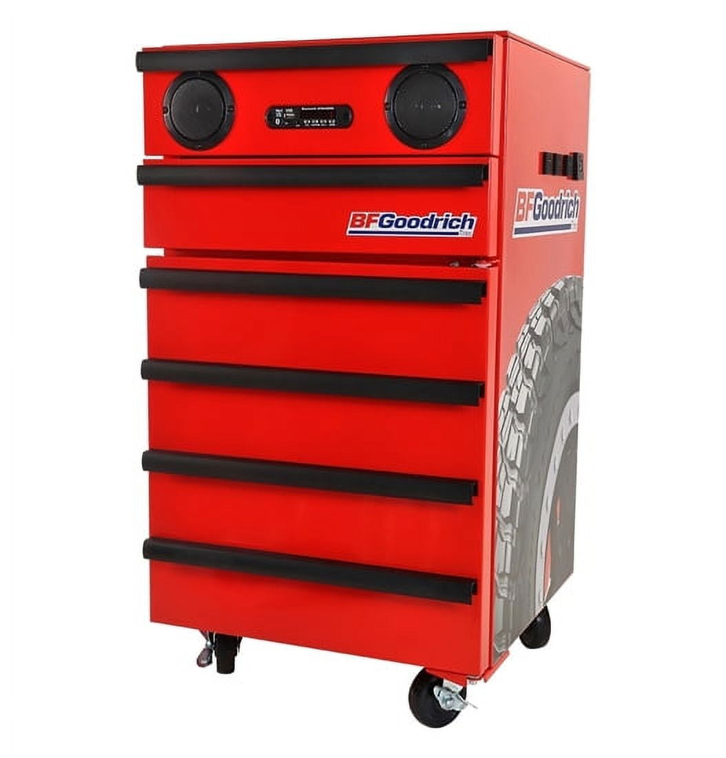 BFGoodrich 1.8 Cu ft (50L) Tool Chest Fridge with Wheels and Speakers ...
