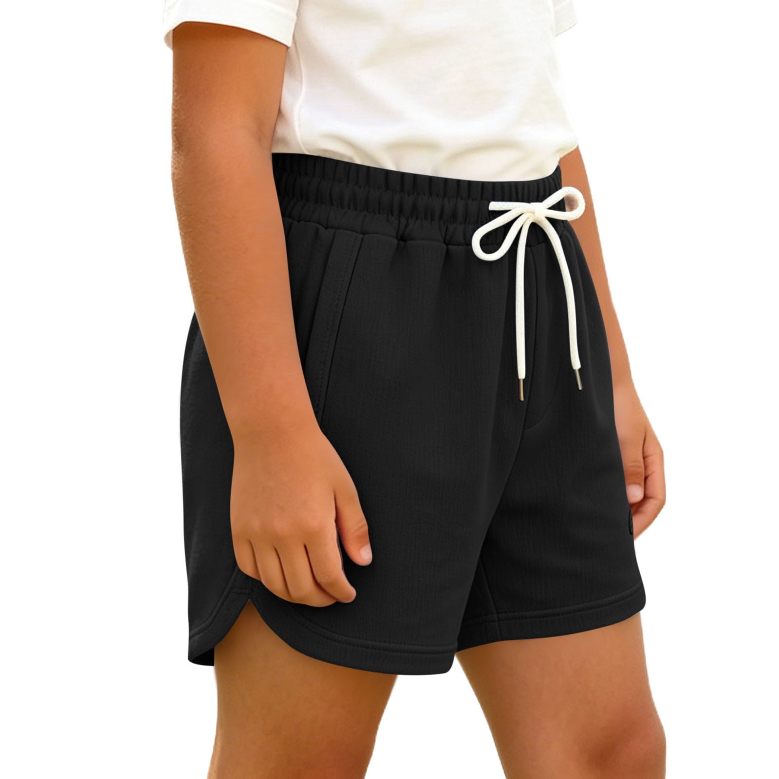 BFHHYA Kids Boys Girls Athletic Shorts Elastic Waist Drawstring Running ...