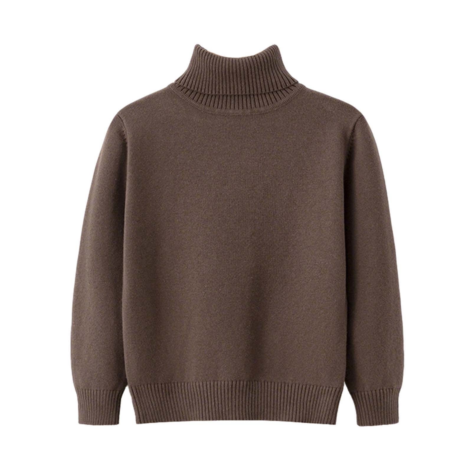 BFHHYA Kids Girls Boys Turtleneck Knit Base Layer Long Sleeve Warm ...
