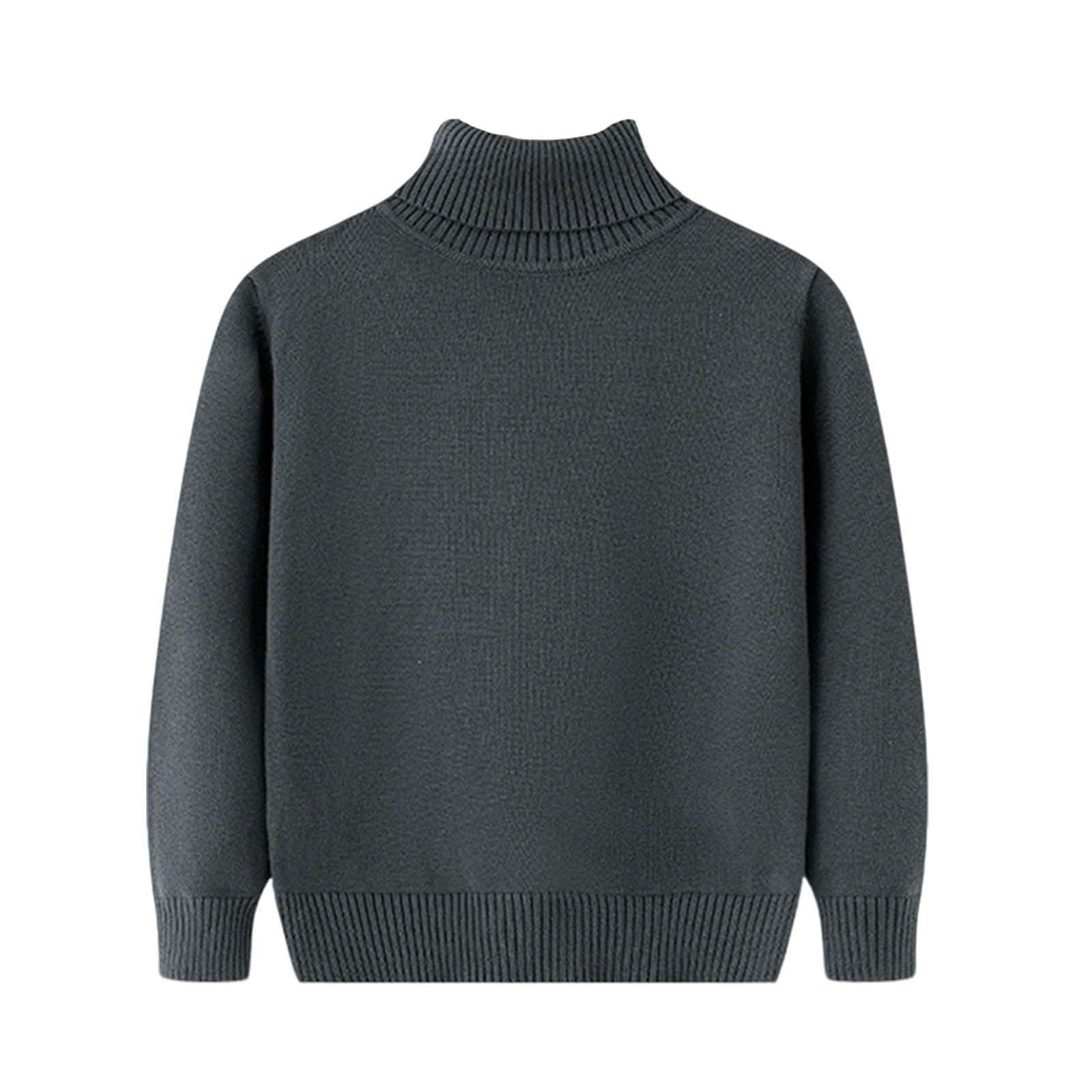 BFHHYA Kids Girls Boys Turtleneck Knit Base Layer Long Sleeve Warm ...