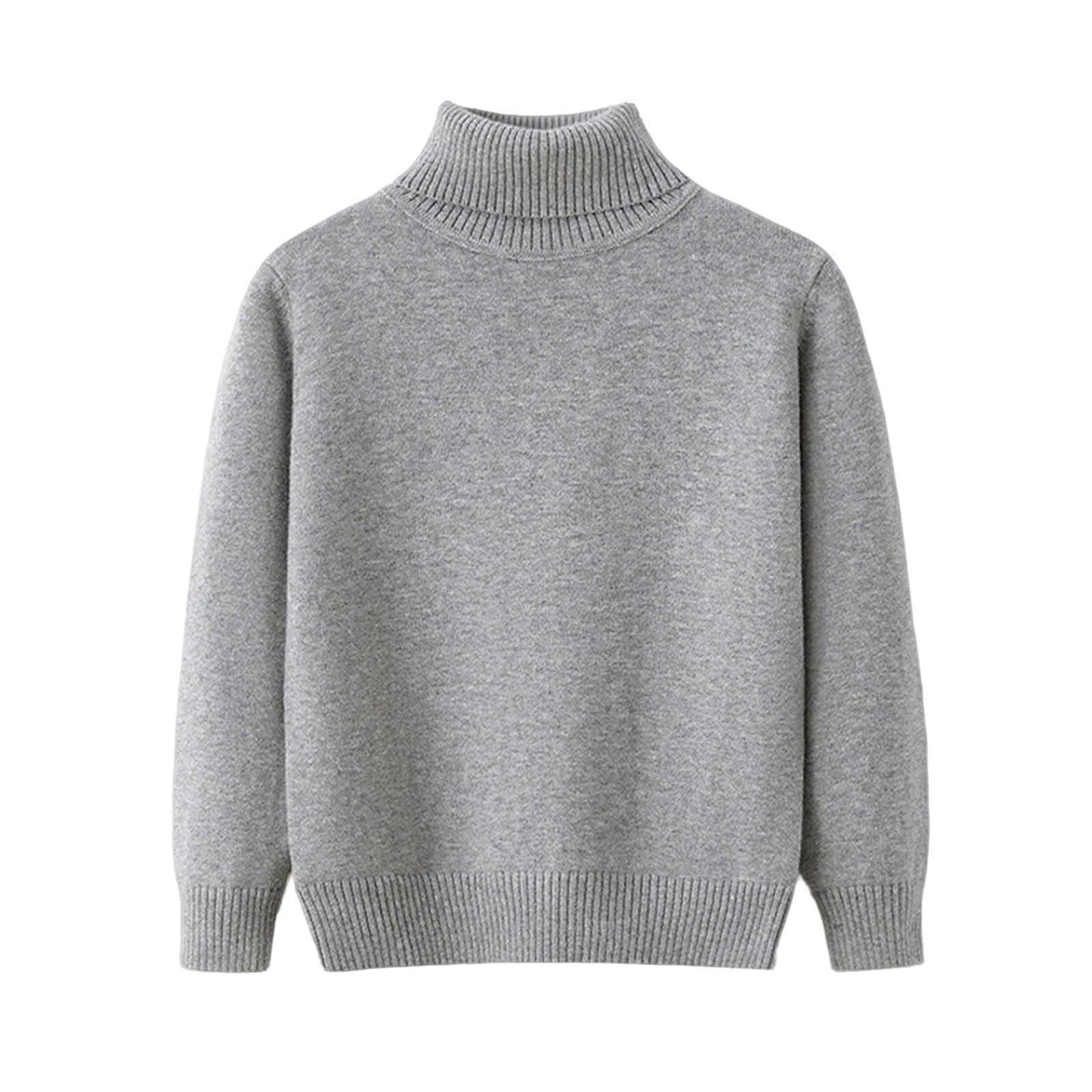 BFHHYA Kids Girls Boys Turtleneck Knit Base Layer Long Sleeve Warm ...