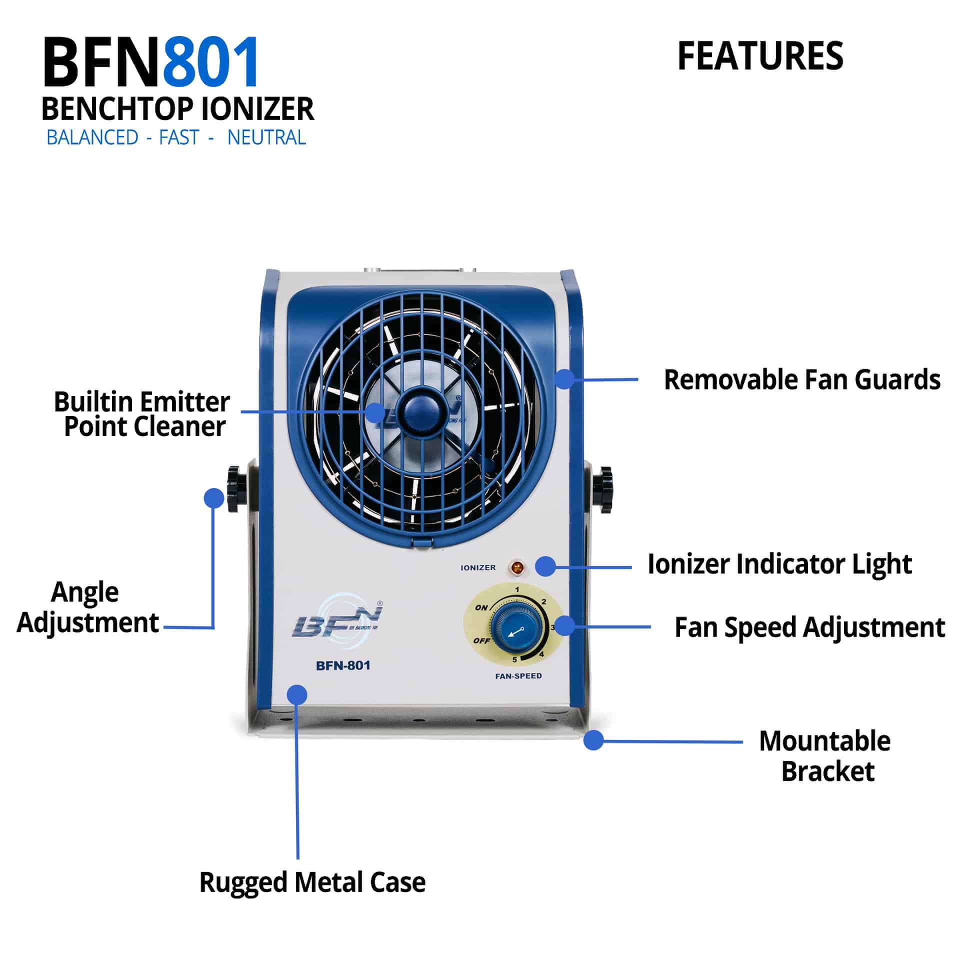 BFN801 Benchtop Ionizing Blower - Walmart.com