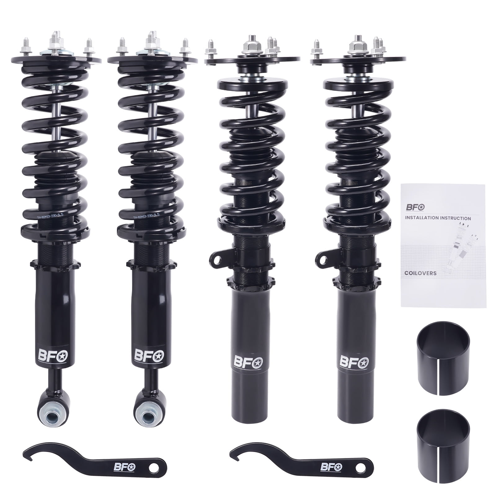 BFO Coilovers Adjustable Height for BMW E39 Sedan 1996-2003, Height ...