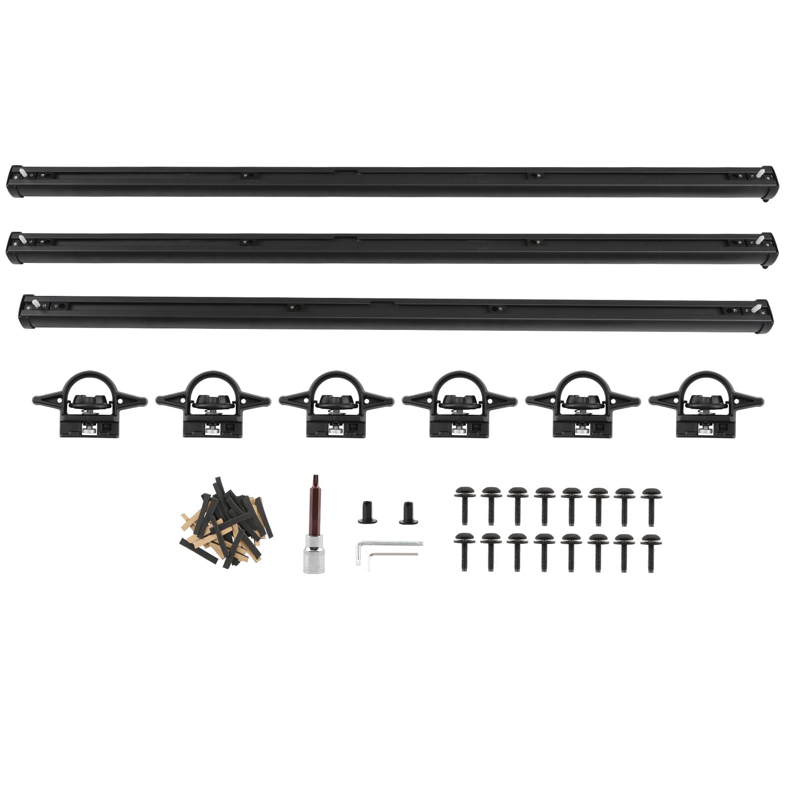 BFO Trail Rail System Tie Down Rails for Jeep Gladiator 3.0L 3.6L 4 ...