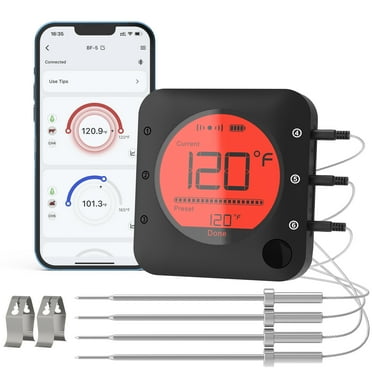 Smart Bluetooth Wireless Meat Thermometer: Standalone Base, WiFi ...