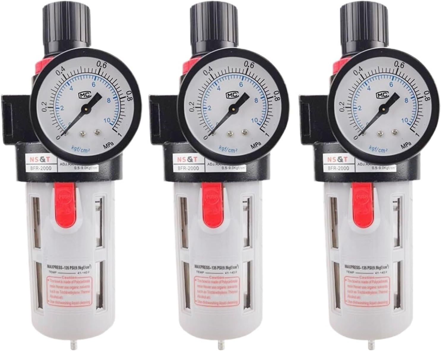 BFR2000 BFR3000 BFR4000 1/4 3/8 1/2 Air Pump Filter Pressure reducing ...