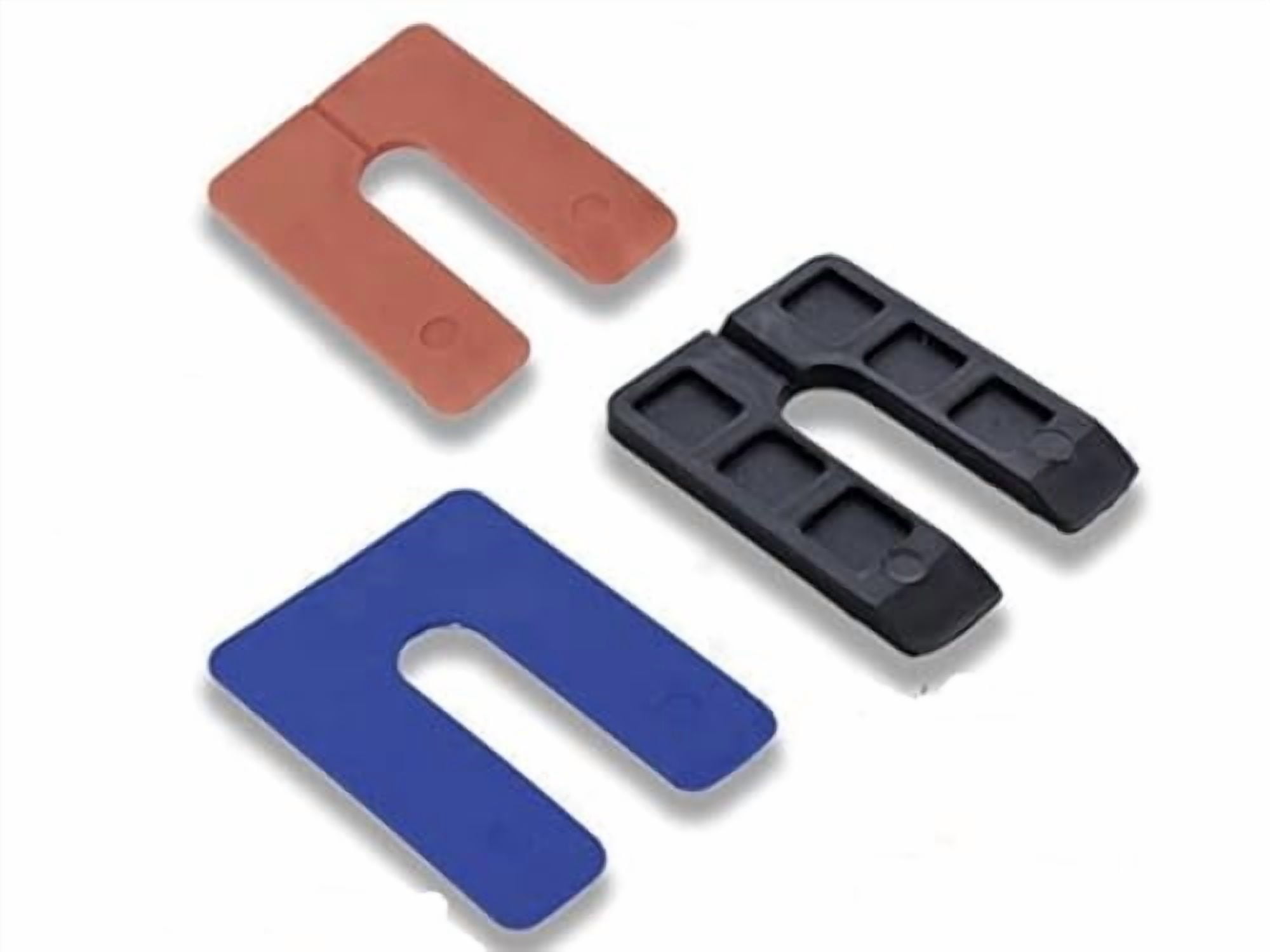 BFS Plastic U Shim Variety Pack – 3 x 4 (1/16 Blue, 1/8 Red, 1/4 Black ...