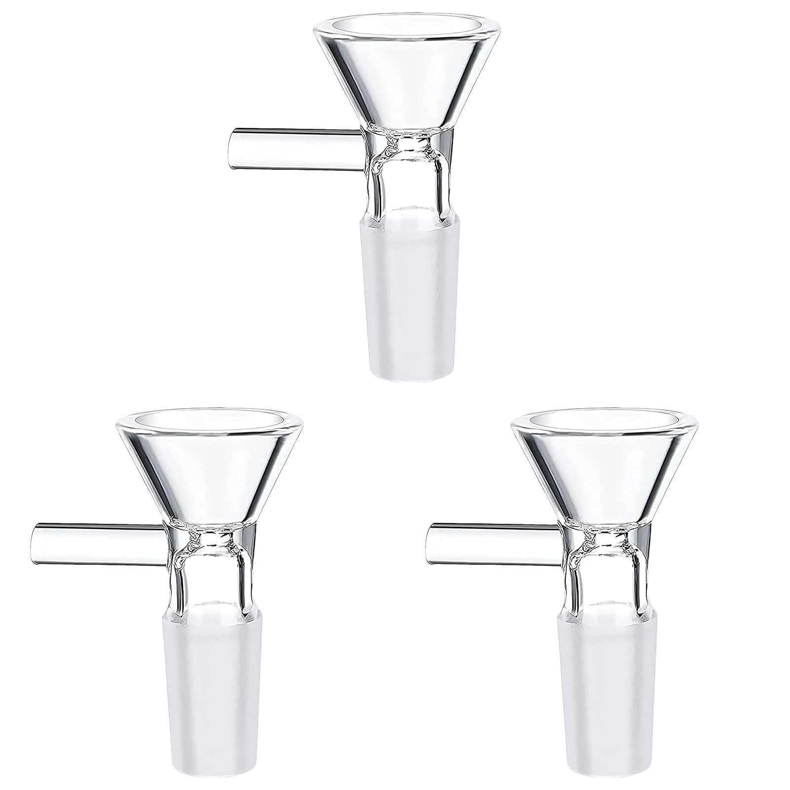 BFSAUHA 3PC Glass Funnel, Heavy Duty Clean Funnel, Glass Funnel with ...