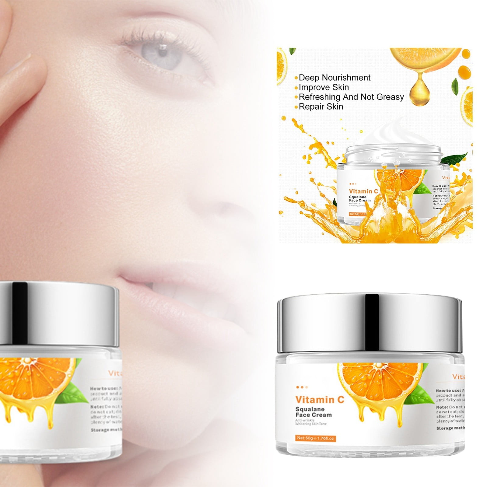 BFSAUHA Hydrating Replenishing Vitamin C And Collagen Facial ... BFSAUHA Hydrating Replenishing Vitamin C And Collagen Facial ...