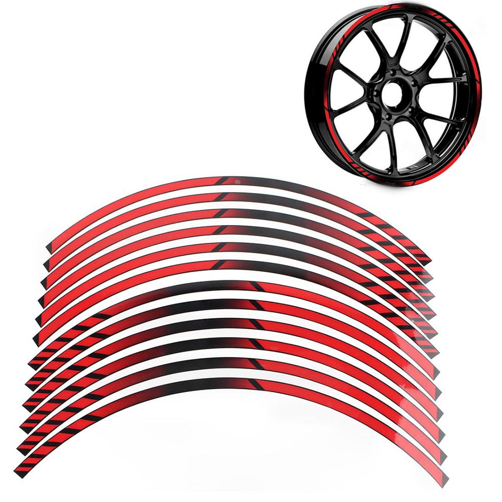 BFY 17" 18" Wheel Decals Rim Stickers Tape Stripes Motorcycle Universal ...
