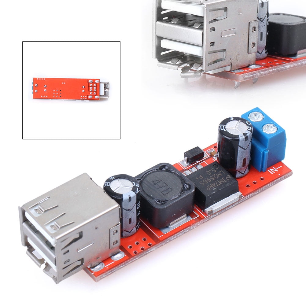 NS 1PC DC 9V/12V/24V/36V To 5V 3A Dual B Charger DC-DC Step-down ...