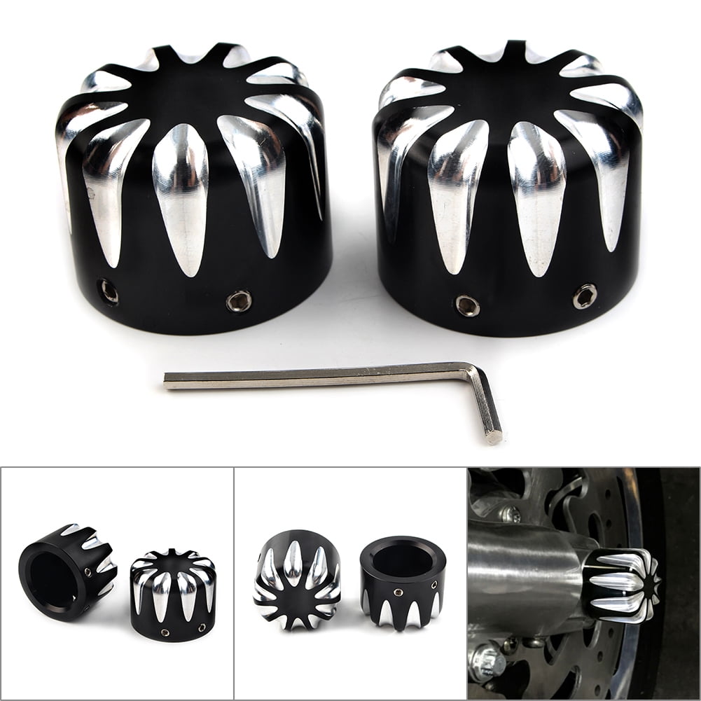 BFY 29mm Motorcycle CNC Cut Front Axle Cap Nut Cover for Harley Electra ...