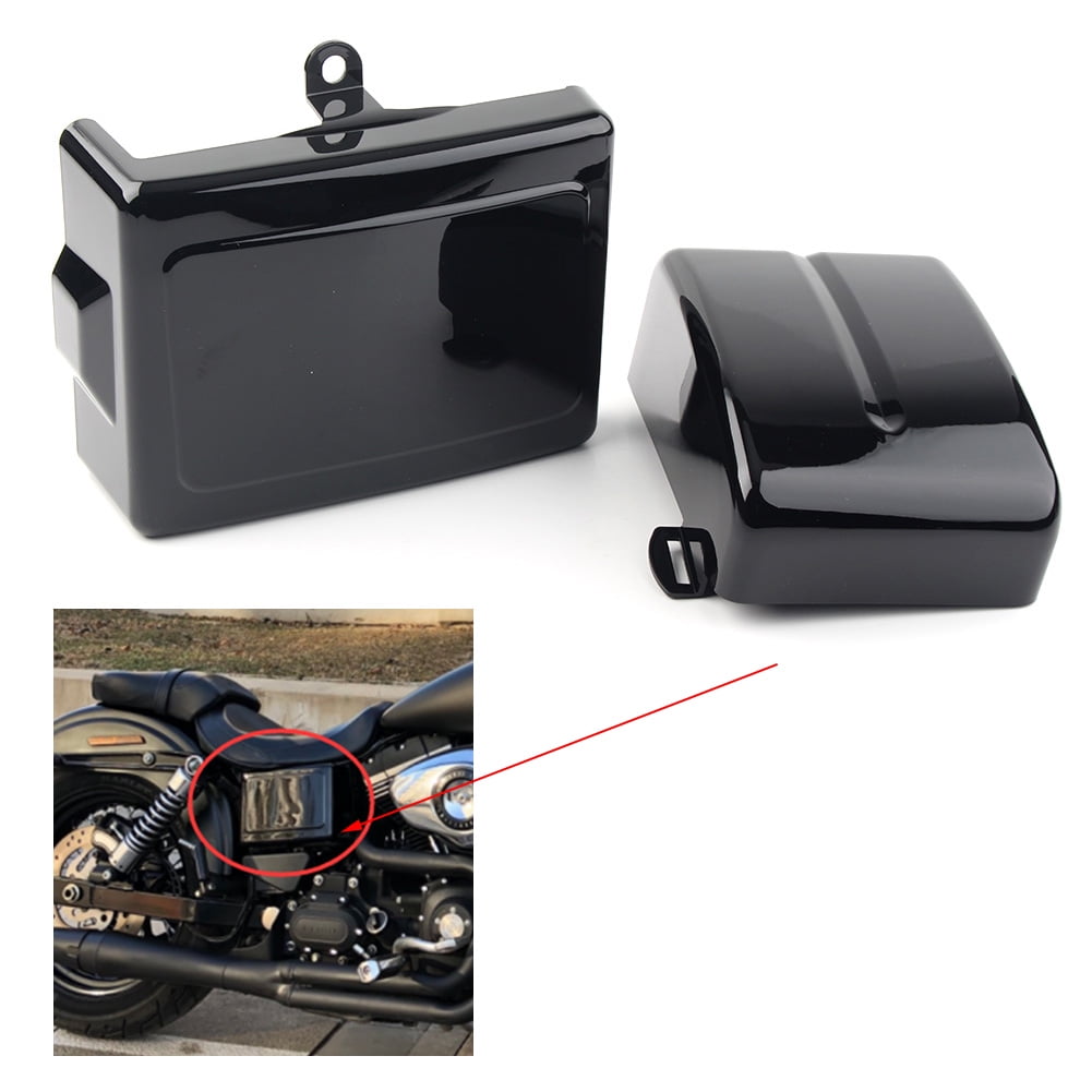 BFY 2Pcs/Set Motorbike Battery Side Covers For Harley Dyna Fat Street ...