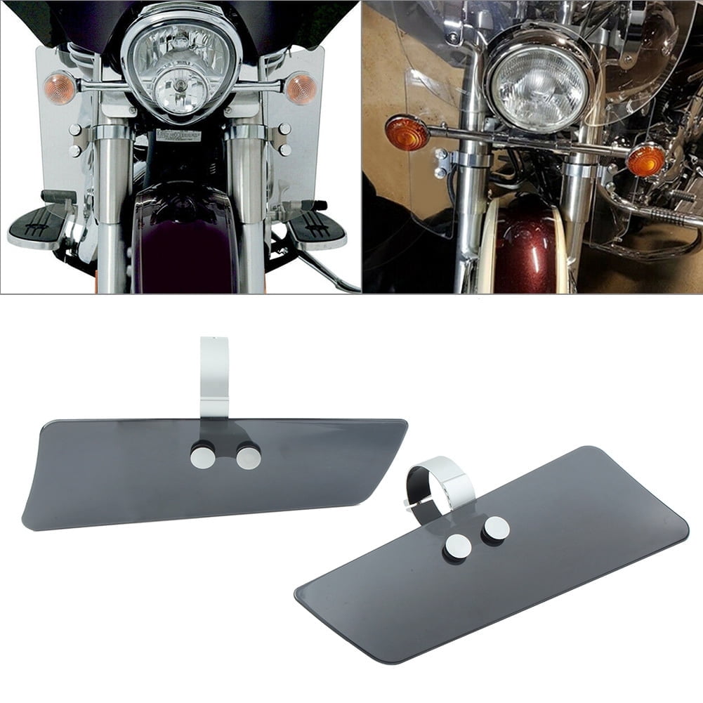 BFY 2Pcs Smoke Motorcycle Wind Fork Air Deflector For Honda VTX1300R ...