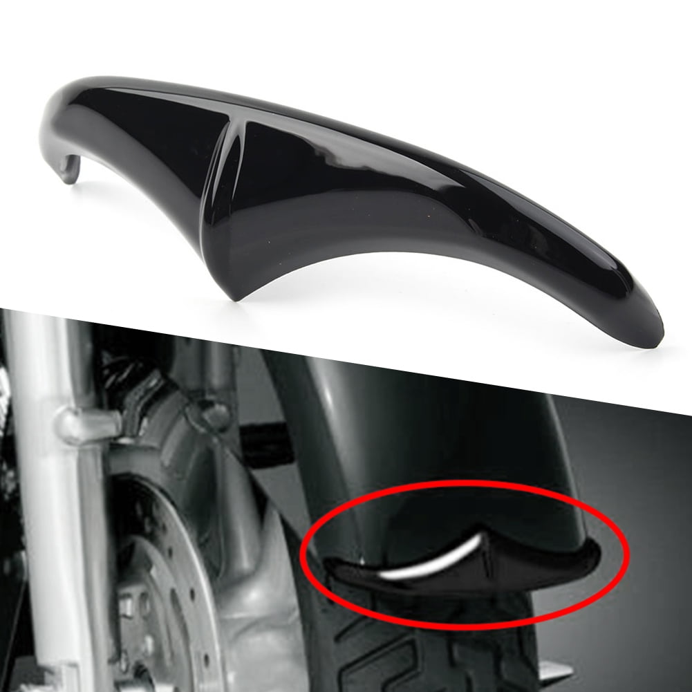 BFY Black Motorcycle Front Fender Accent Leading Edge Tip Trim For ...