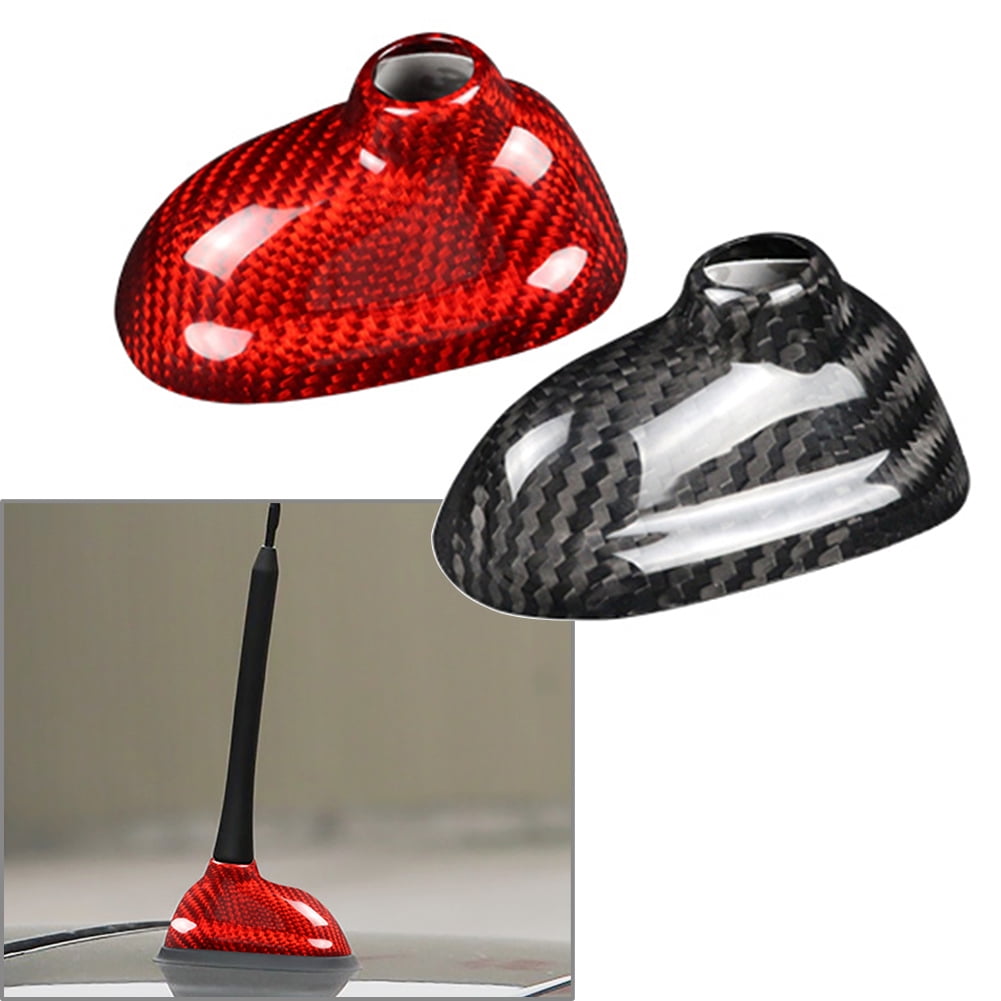 BFY Carbon Fiber Car Shark Fin Antenna Cover Sticker For Mini Cooper ...