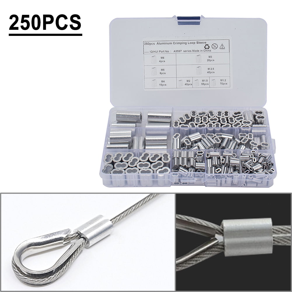 BFY Double Barrel Ferrule Crimping Loop Sleeve for Wire Rope Cable ...