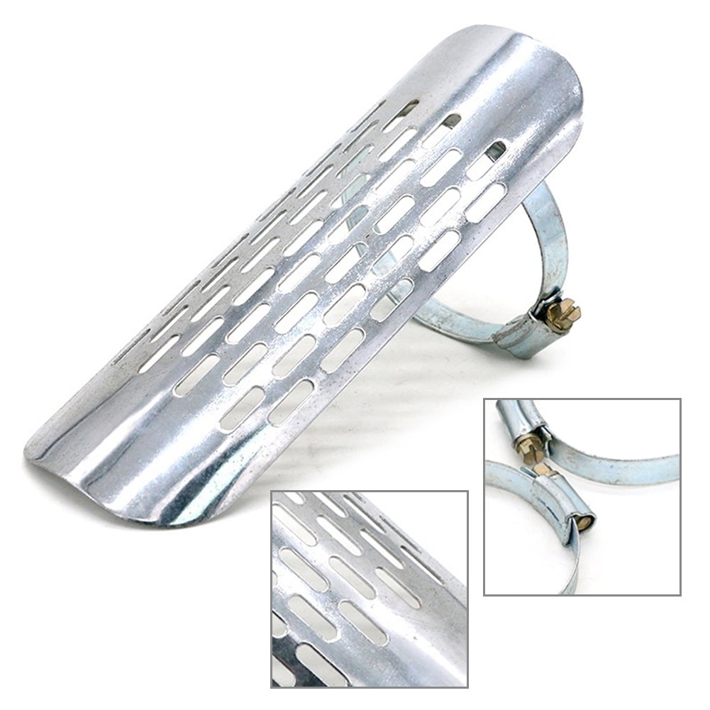BFY Exhaust Muffler Pipe Heat Shield Cover Heel Guard with clamps ...