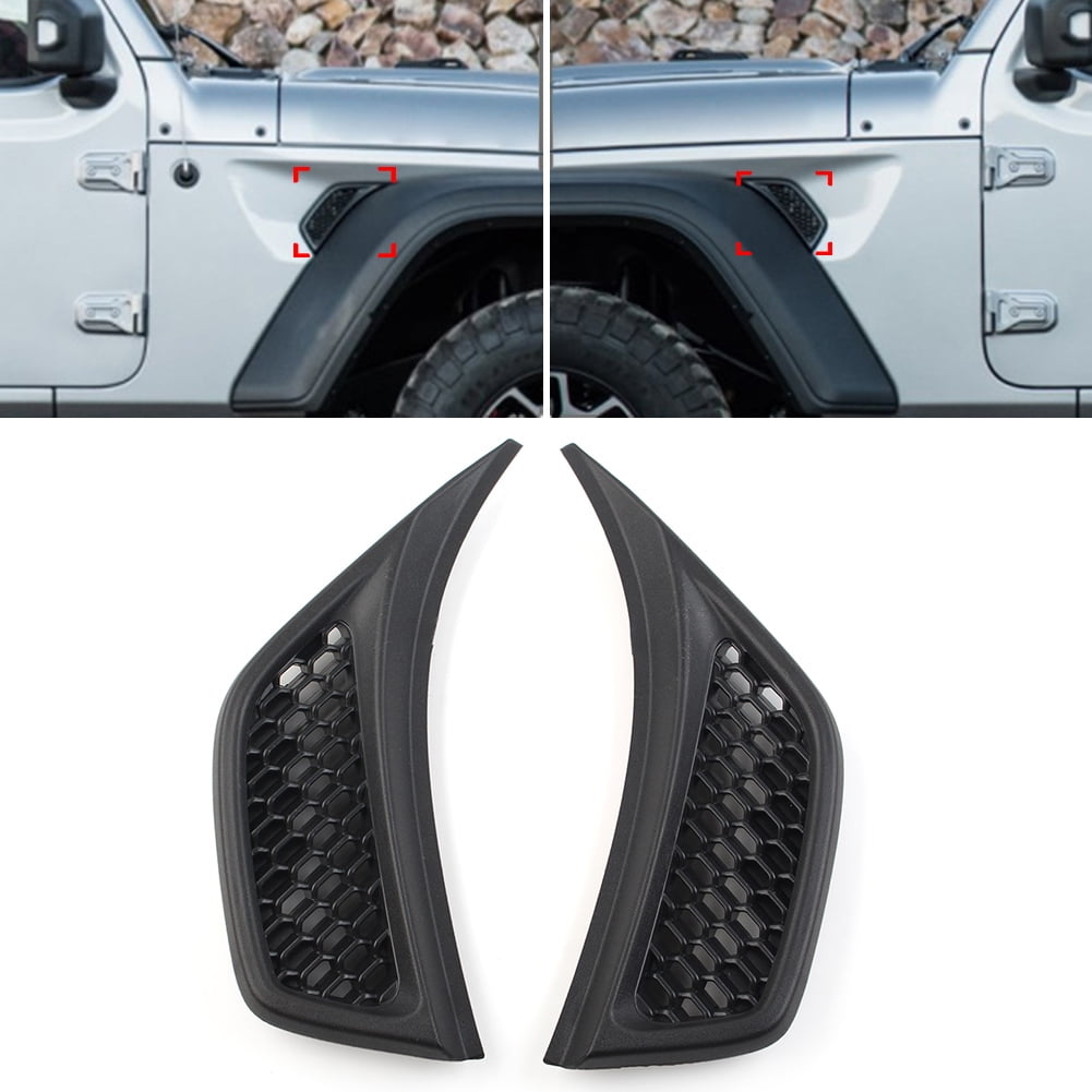 BFY Front Fender Air Outlet For Jeep Wrangler JL 2018-2022 & Gladiator 2020-2022 - Walmart.com