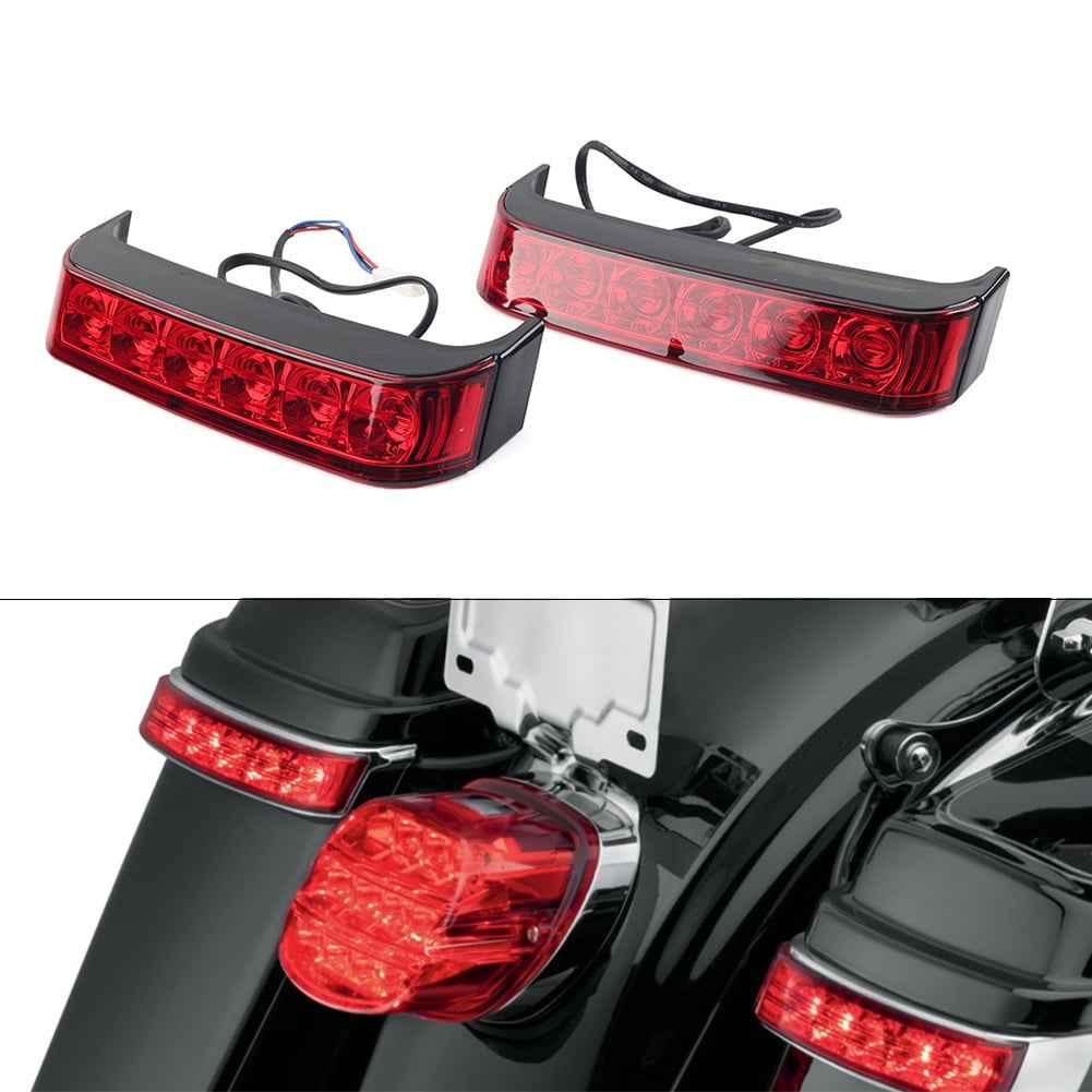 BFY LED Saddlebag Run/Brake/Turn Lamp Light Black Housing Red Lens for ...