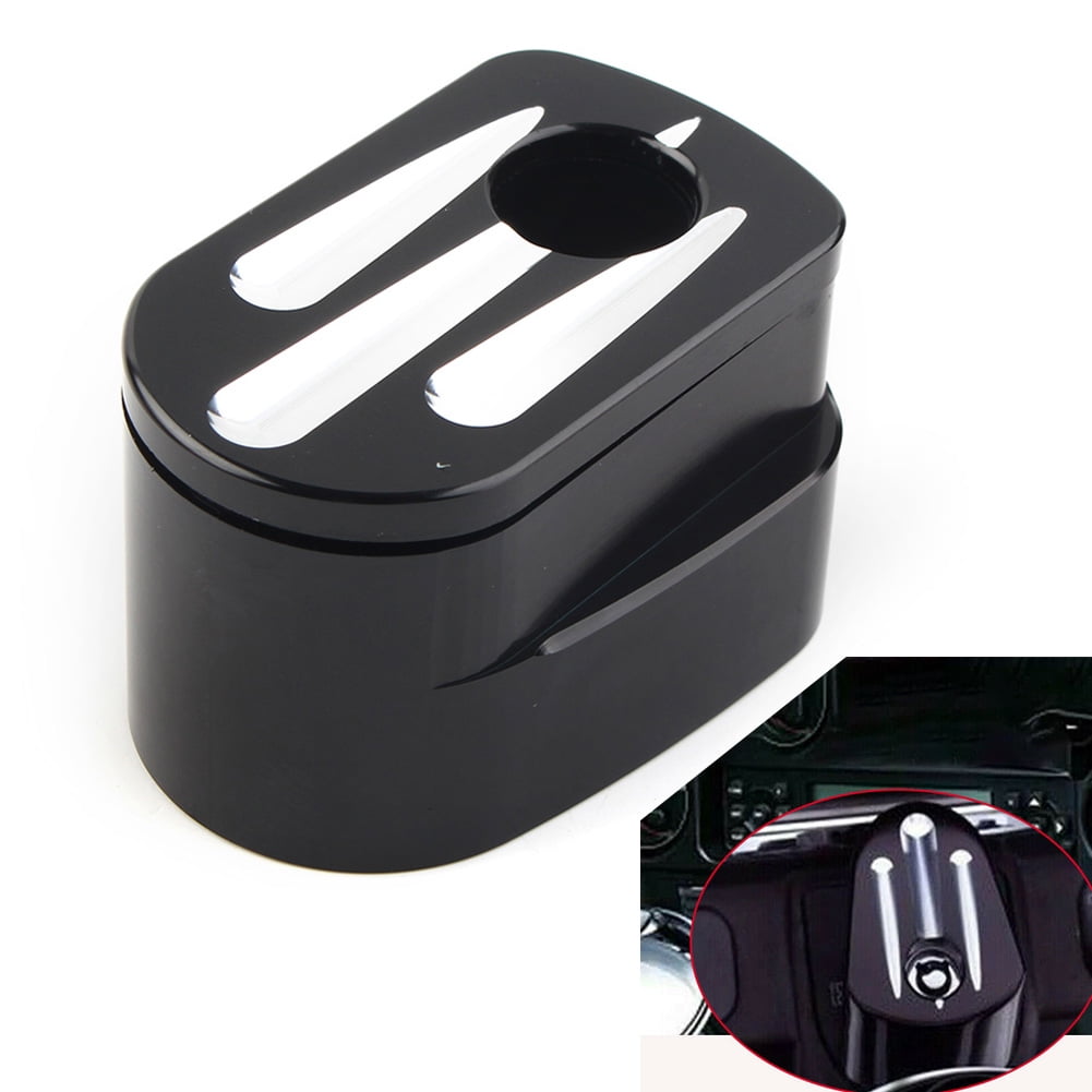 BFY Motorbike Billet Aluminum Black Ignition Switch Cover For Harley ...